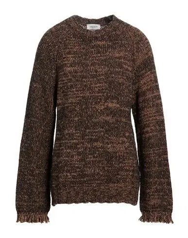 LANEUS Sweater Size Alpaca Wool, Synthetic Fibers, Baby Alpaca Wool, Organic Cotton, Merino Wool - Brown