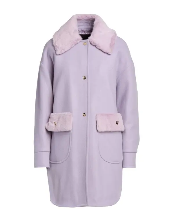 Herno Coat Lilac Size Virgin Wool, Polyamide
