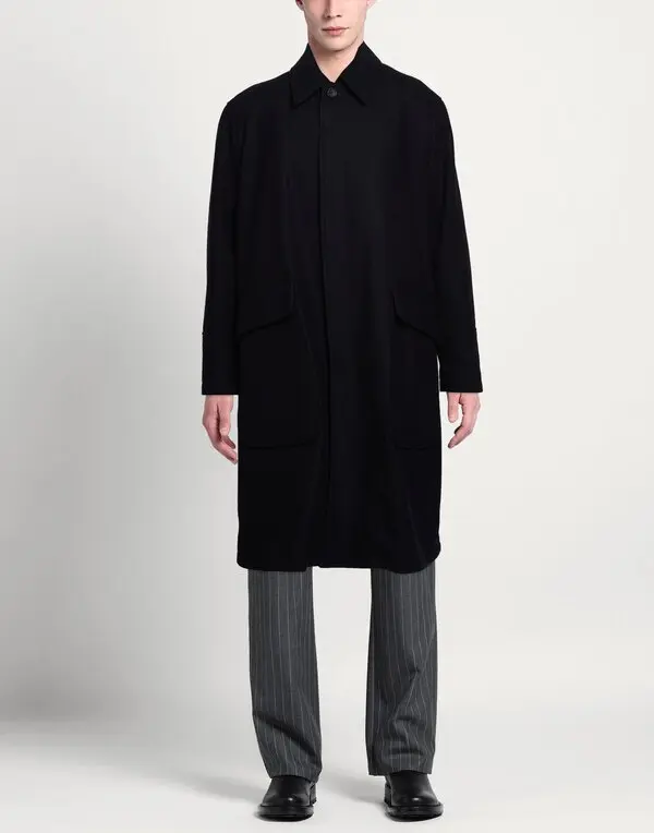 SEALUP Single-breasted Wool Blend Coat