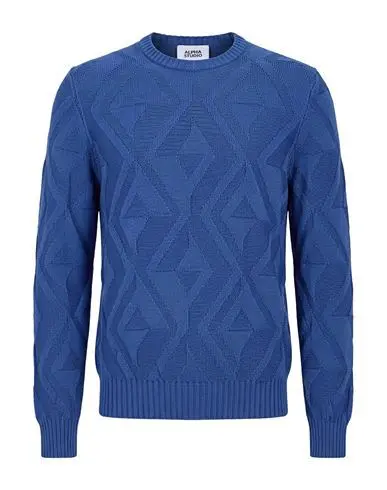Alpha Studio Sweater Azure Size Merino Wool - Blue