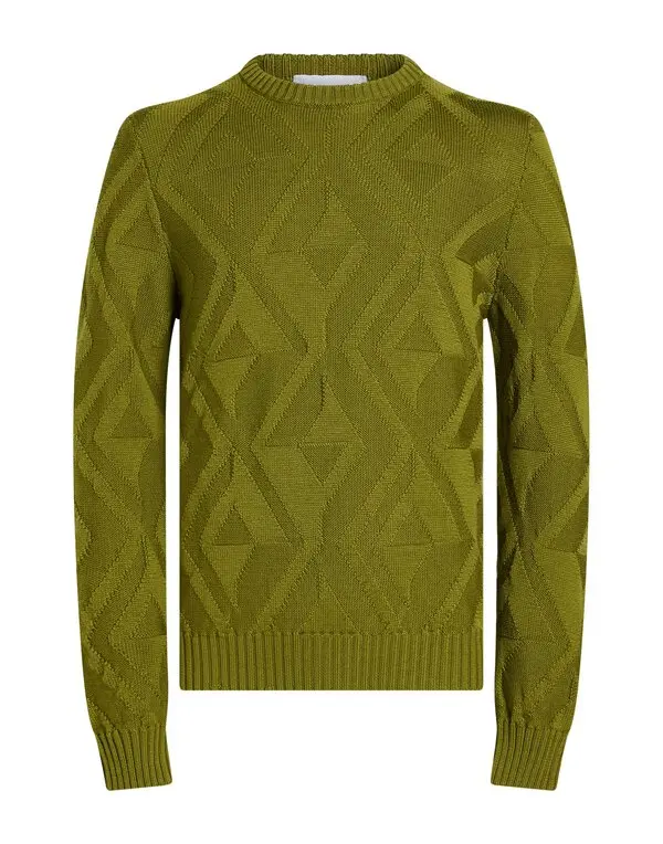 Alpha Studio Sweater Azure Size Merino Wool - Green