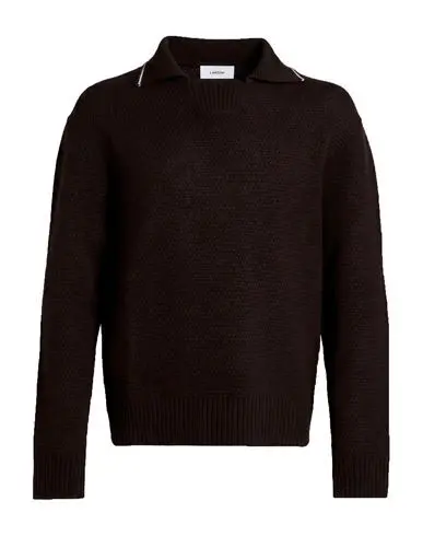 LARDINI Sweater Chocolate Size Wool, Cashmere