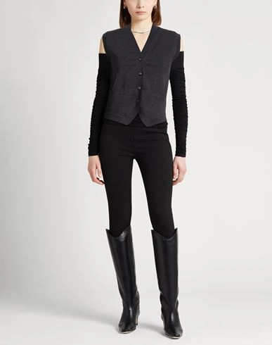 ANNA MOLINARI Wool Sleeveless V-neck Cardigan