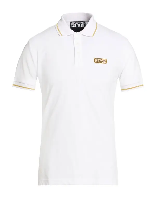 Versace Polo Shirt Size Cotton, Polyester, Metallic Polyester, Elastane