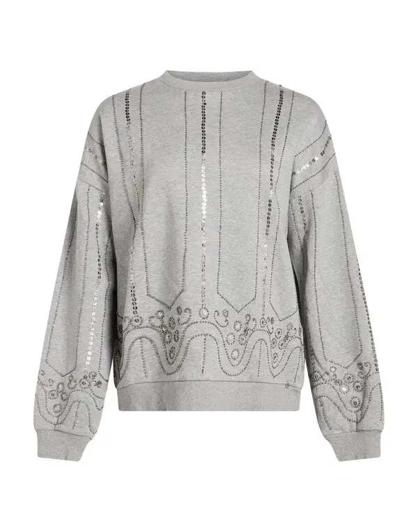 OTTOD'AME Crewneck Embellished Sweatshirt