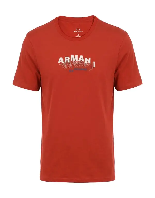 Armani Exchange T-shirt Size Cotton, Elastane - Orange
