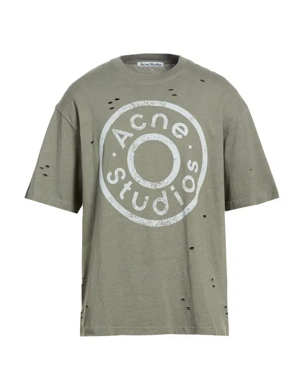 Acne Studios T-shirt Khaki Size Cotton, Polyester