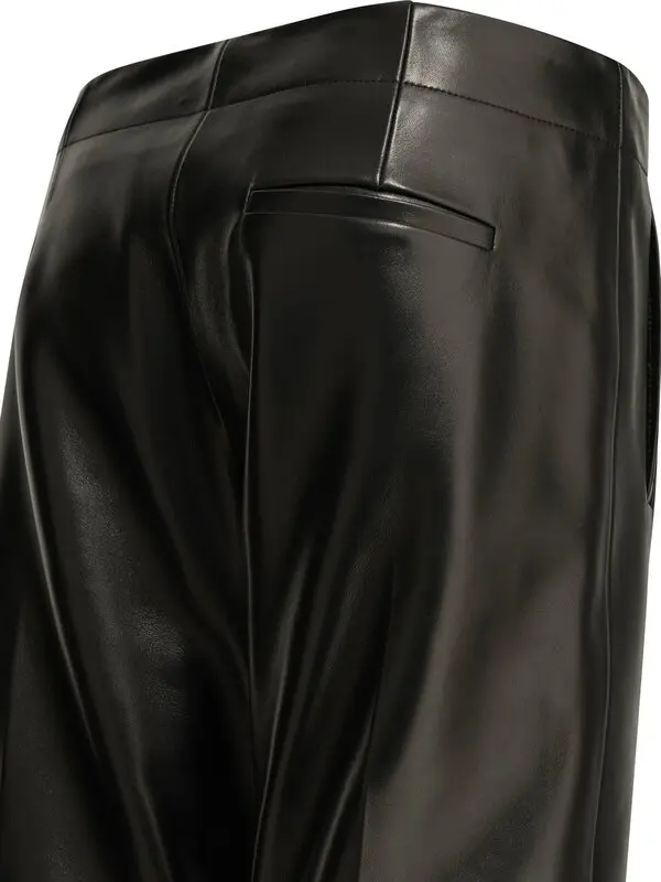 Khaite Mita Tailored Lambskin Leather Pants