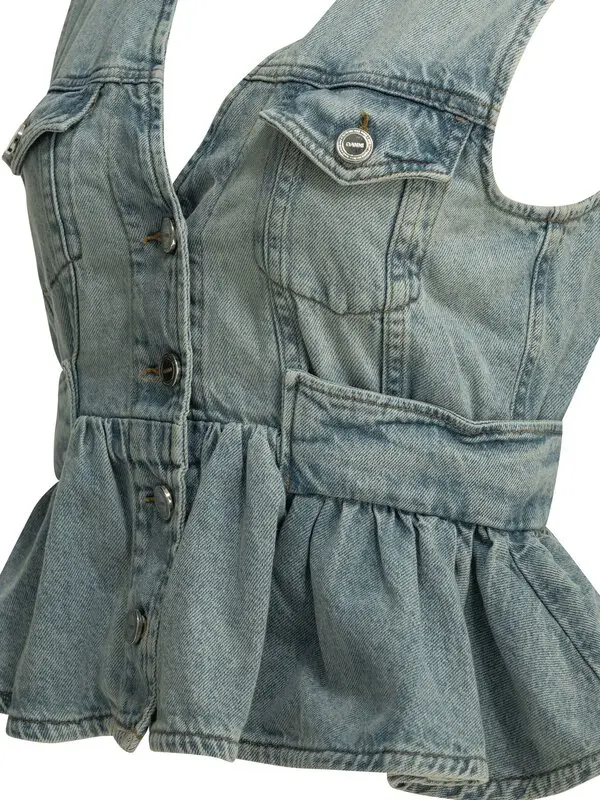 GANNI Denim Vest