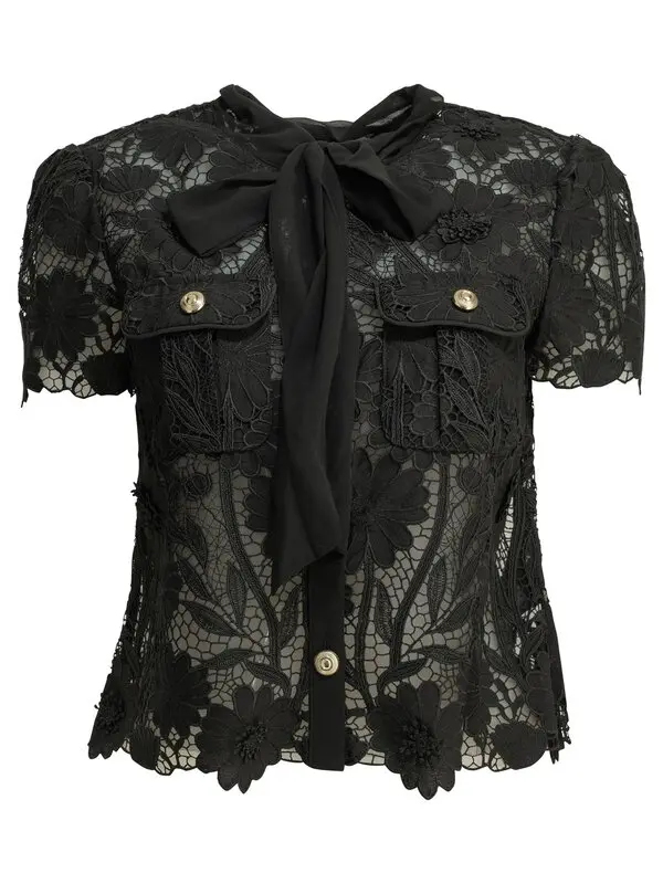 SELF-PORTRAIT Lace Blouse