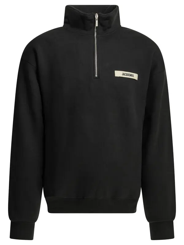Jacquemus Le Camionneur Gros Grain Half Zip Sweatshirt