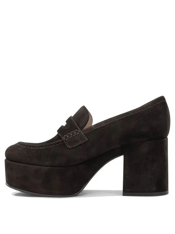 GIANVITO ROSSI Jenna 75 Mm' Heeled Loafers