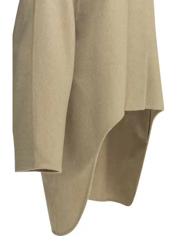 Alaïa Long Asymmetrical Cashmere Coat