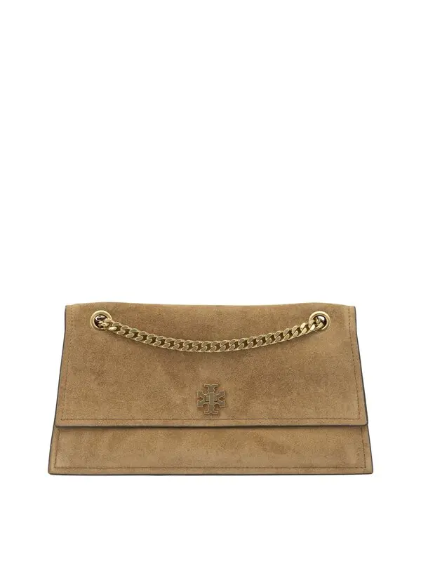 Tory Burch Suede Shoulder Bag - Beige