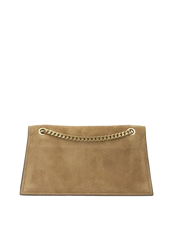 Tory Burch Suede Shoulder Bag - Beige