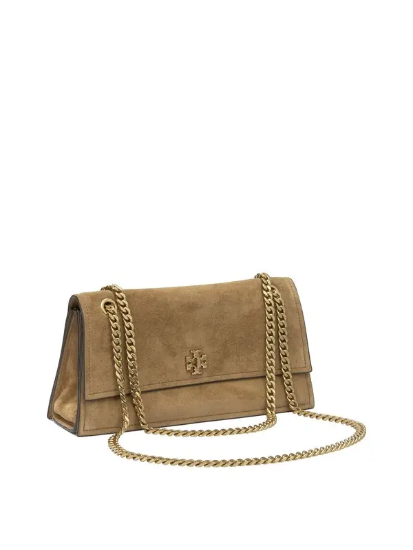 Tory Burch Suede Shoulder Bag - Beige