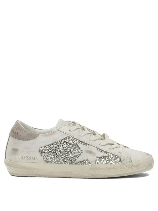 GOLDEN GOOSE Super Star' Low Sneakers - Silver