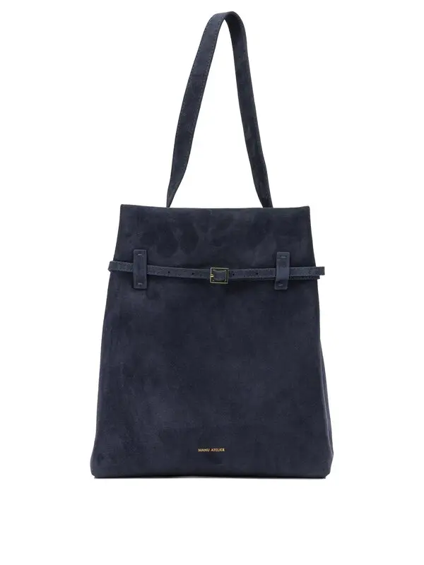 Manu Atelier Tote Du Jour' Medium Shoulder Bag - Blue