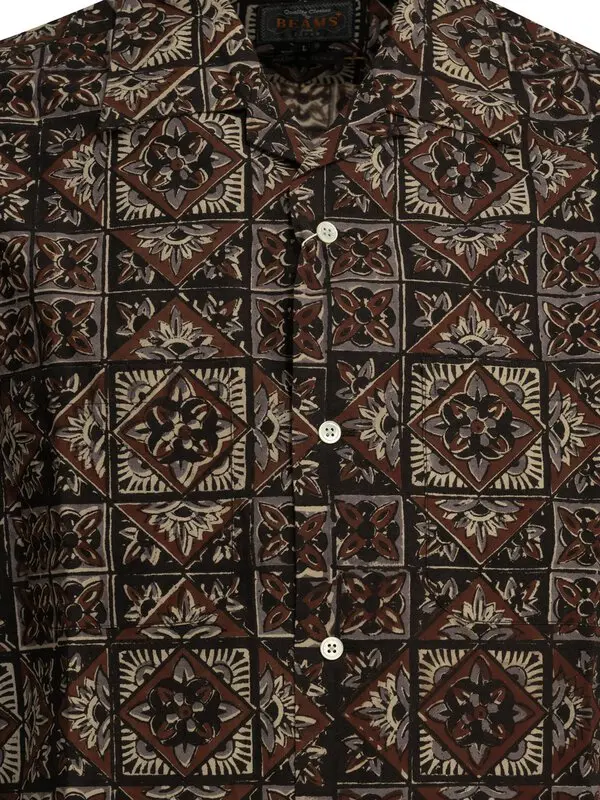 BEAMS Block Print' Casual Shirt