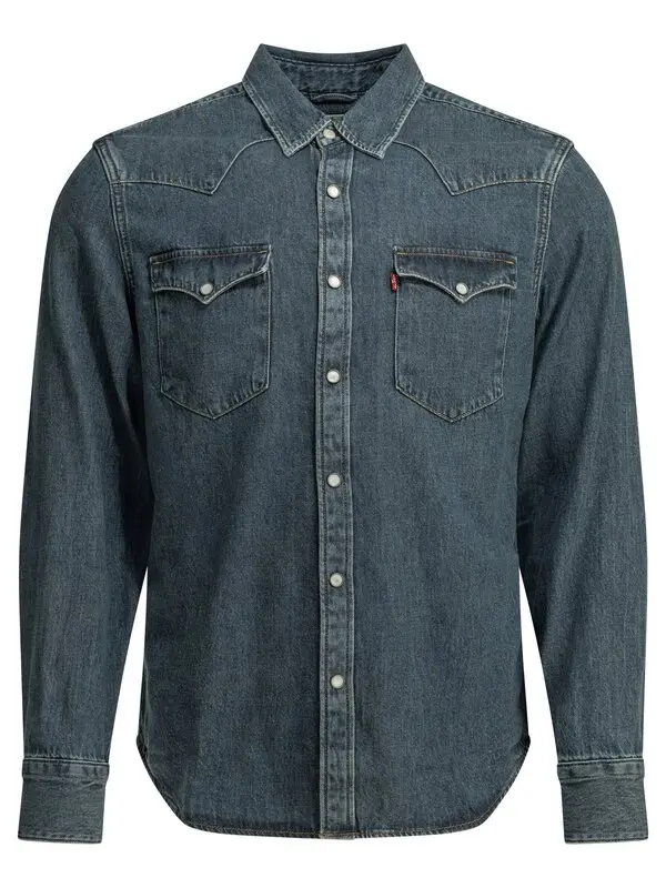 LEVI'S Barstow Western Shirt' Casual Shirt - Blue