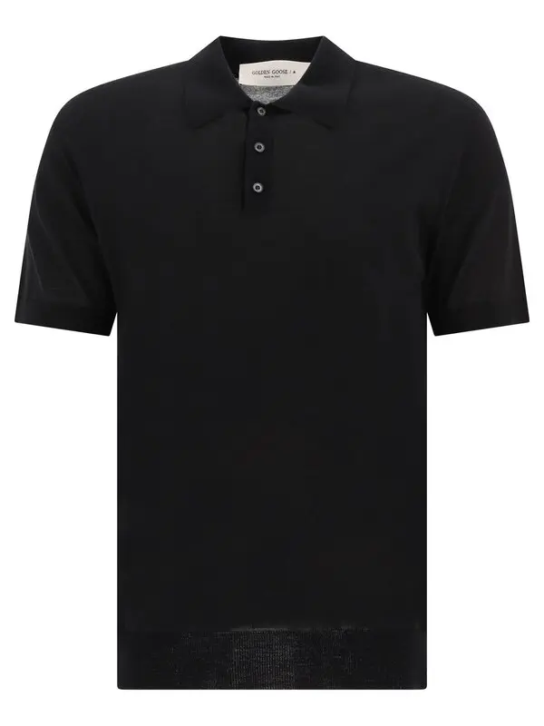 GOLDEN GOOSE Merino Wool Button Down Polo Shirt