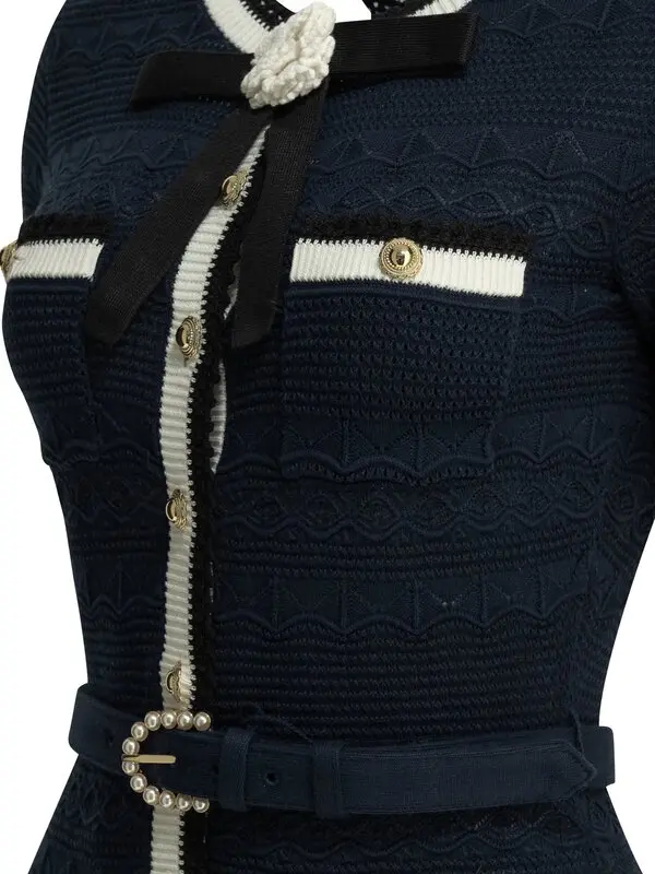 SELF-PORTRAIT Knit Midi Dress