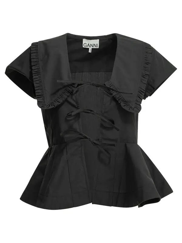 GANNI Cotton Blouse