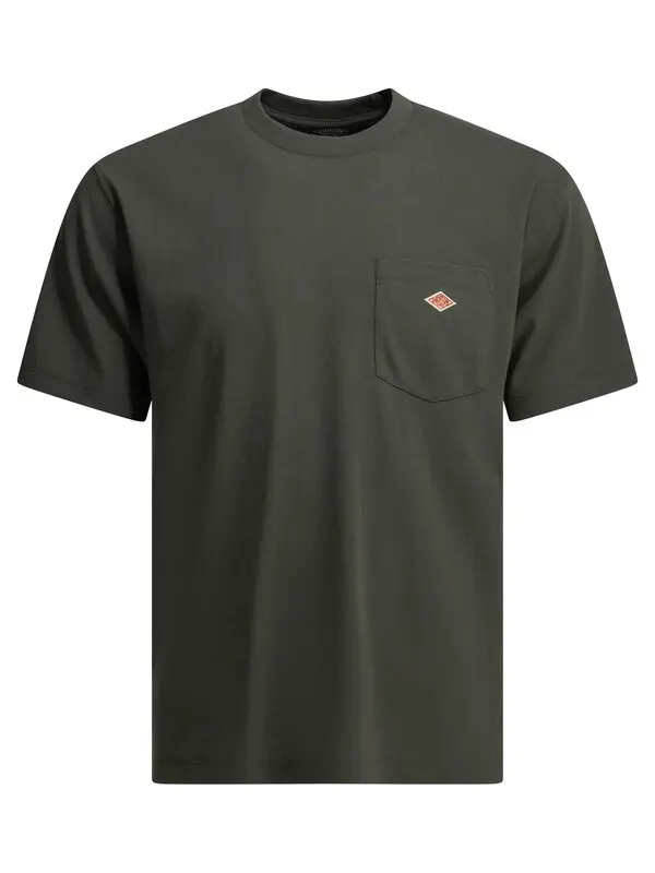 DANTON Pocket' Crewneck T Shirt - Grey