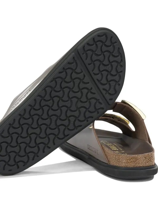BIRKENSTOCK Arizona Droplet Buckle Low Sandals - Brown