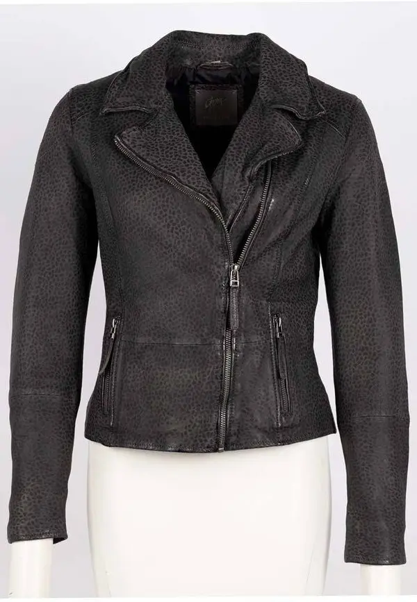 Mauritius Animala Rf Leather Jacket, Anthracite