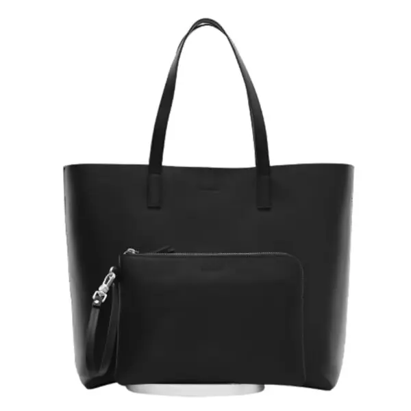 ÉCOTORIE Agatha Organic Calf Leather Tote Bag - Black
