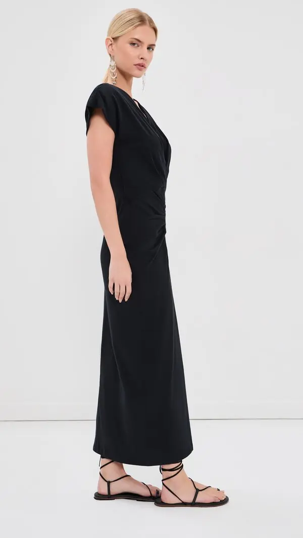 Isabel Marant Étoile Nadra Jersey Maxi Dress - Black
