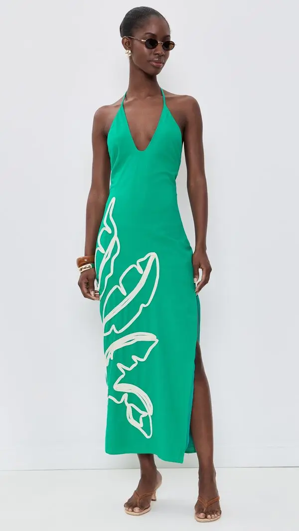 SEVEN WONDERS Brontie Halter Midi Dress