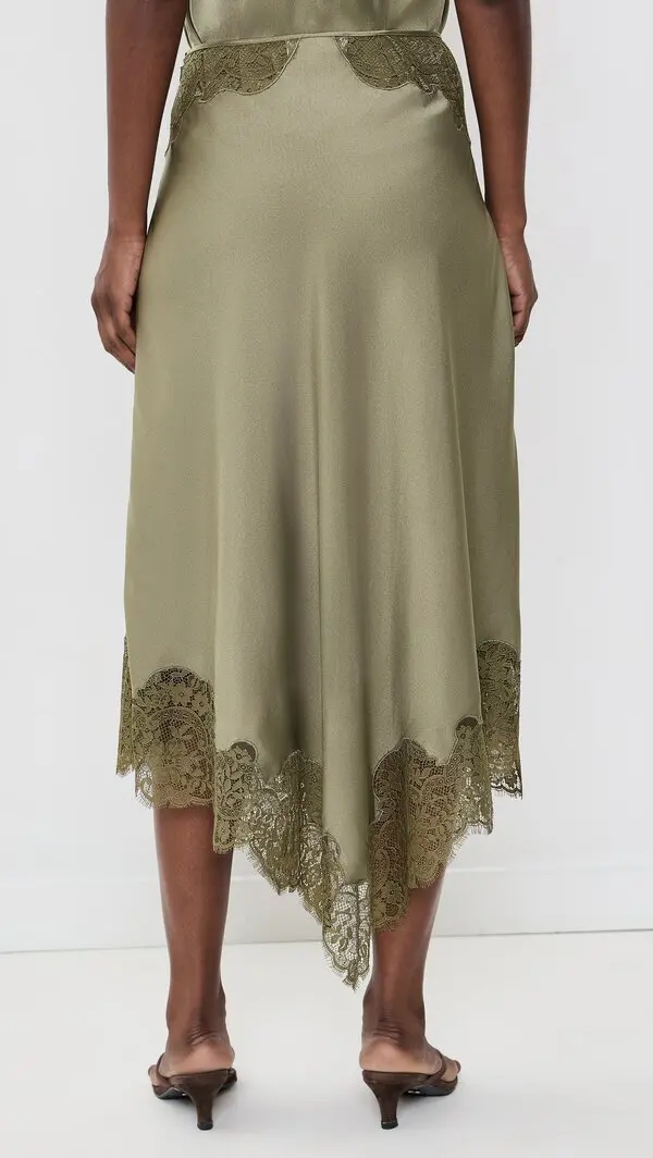 Ba&sh Coni Lace Trim Skirt