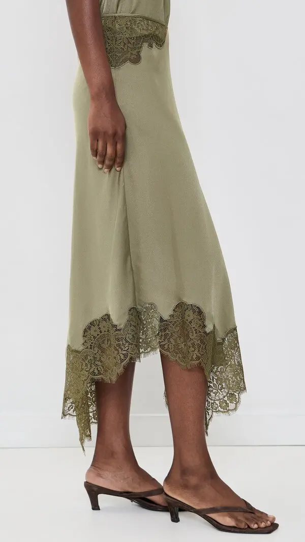 Ba&sh Coni Lace Trim Skirt