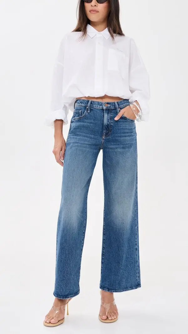 MOTHER The Mid Rise Maven Flood Jeans