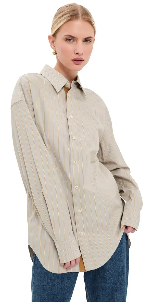 KALLMEYER Dani Pinstripe Button-down Shirt
