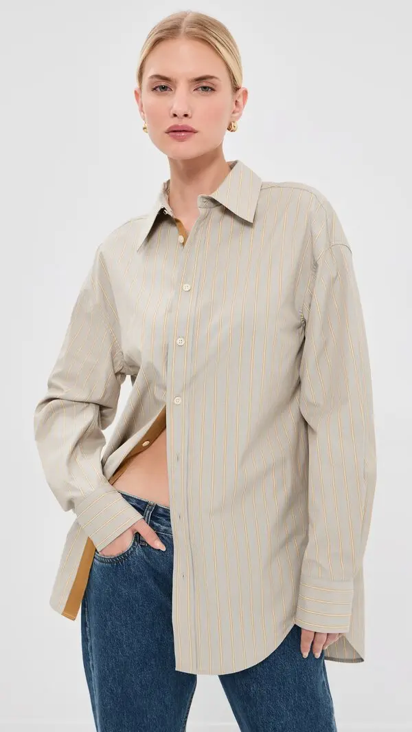 KALLMEYER Dani Pinstripe Button-down Shirt