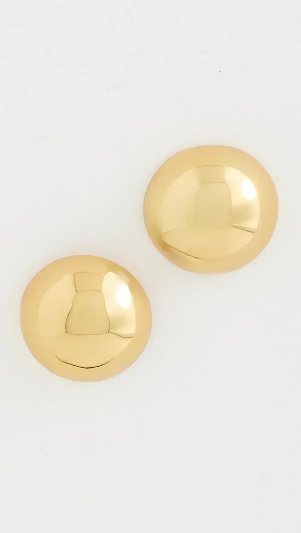 KENNETH JAY LANE Polished Domed Button Earrings