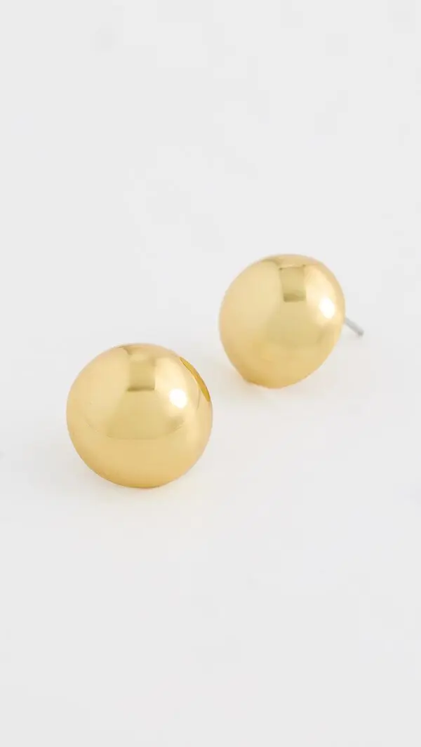 KENNETH JAY LANE Polished Domed Button Earrings