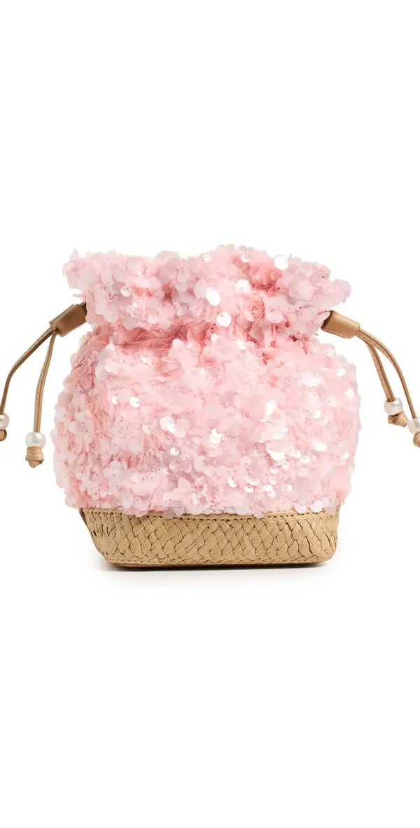 Stoney Clover Lane Mini Gathered Crossbody Bag - Pink