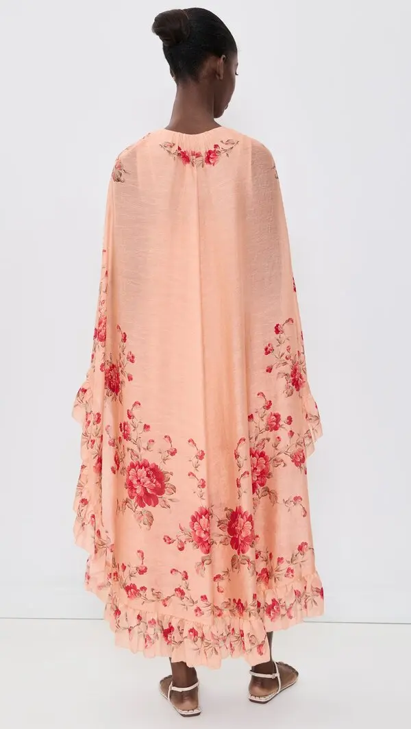 Sea Christina Print Midi Cape Dress