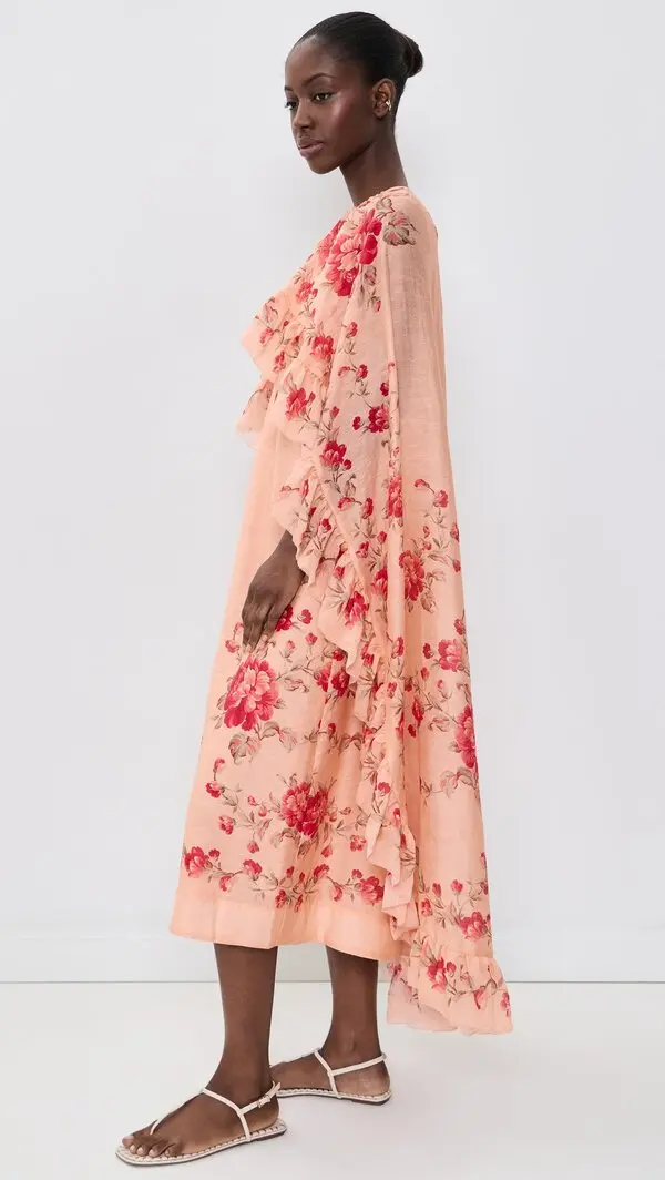 Sea Christina Print Midi Cape Dress