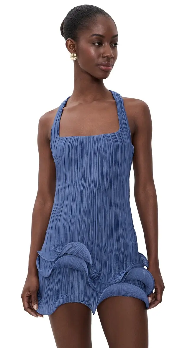 Cult Gaia Marsa Sculpted Mini Dress - Tide