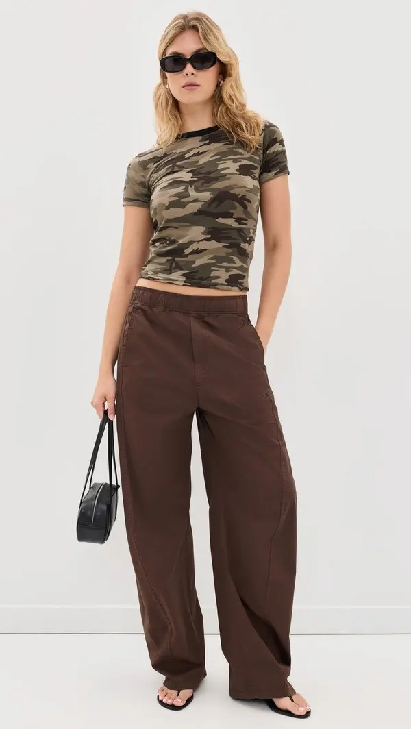Lioness Clubhouse Tee Camouflage Print Crewneck Short Sleeve