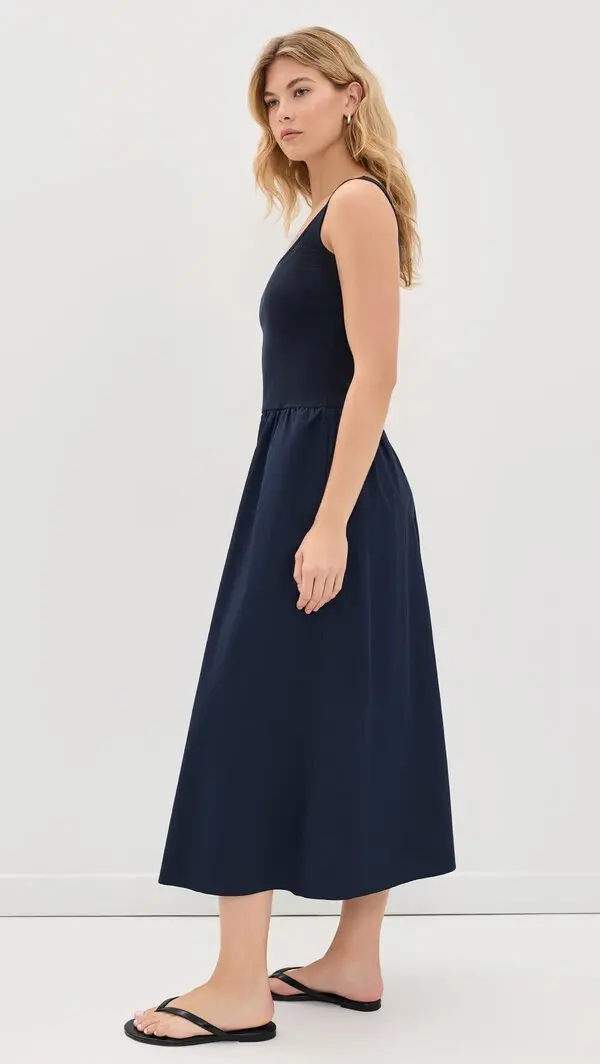 PERFECTWHITETEE Fabiola Cotton Poplin Sleeveless Dress