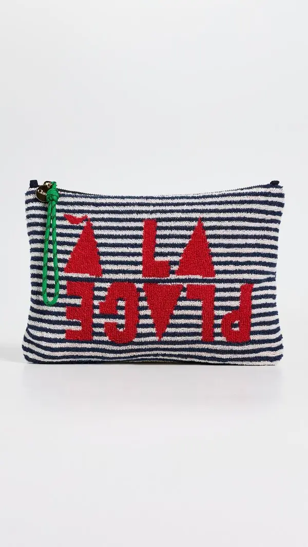 Clare V. Terry Cloth Flat Clutch