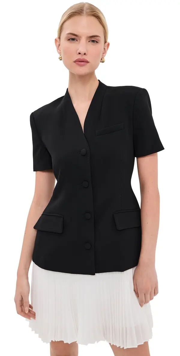 Simkhai Leah Short Sleeve Blazer Mini Dress