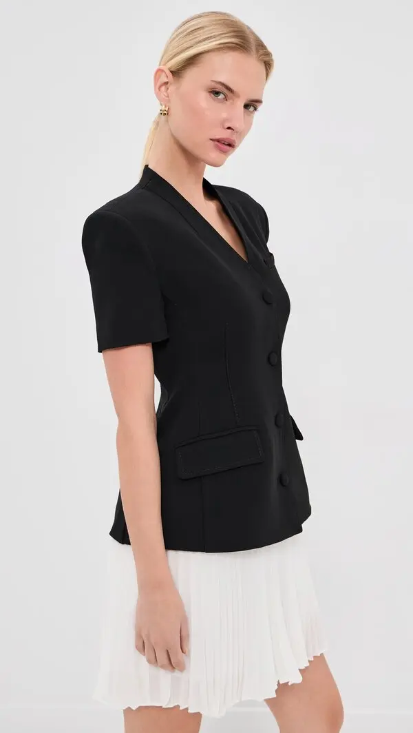 Simkhai Leah Short Sleeve Blazer Mini Dress