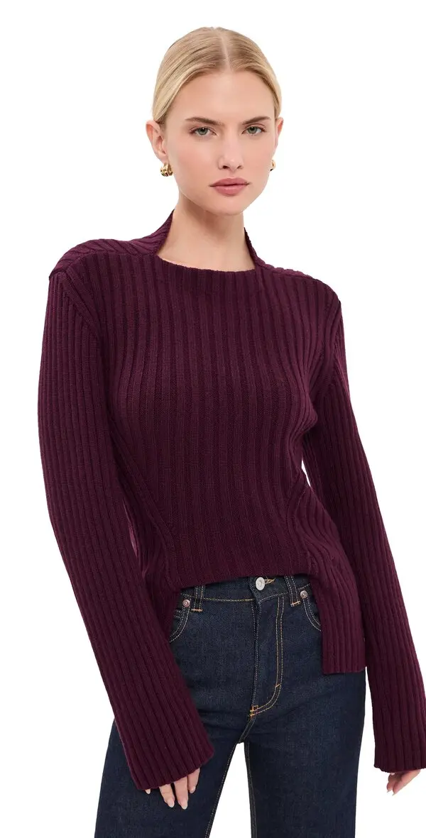 Victoria Beckham Rib Jumper - Acai